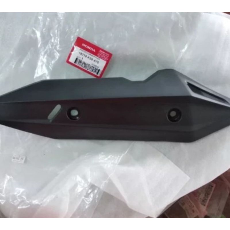 Jual COVER TUTUP KNALPOT PROTECTOR MUFFLER NEW VARIO 125-150 18318-K59-A70 ORIGINAL HONDA AHM ...
