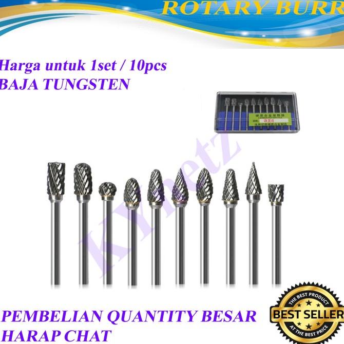 Jual Mata Bor Mini Rotary Burr Bor Tuner Tungsten Carbide As 3mm ...
