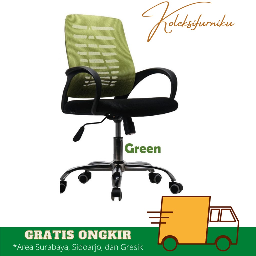 Jual Kursi / Kursi Staf / Kursi Kantor Astrovis ASC 808 Hijau | Shopee ...