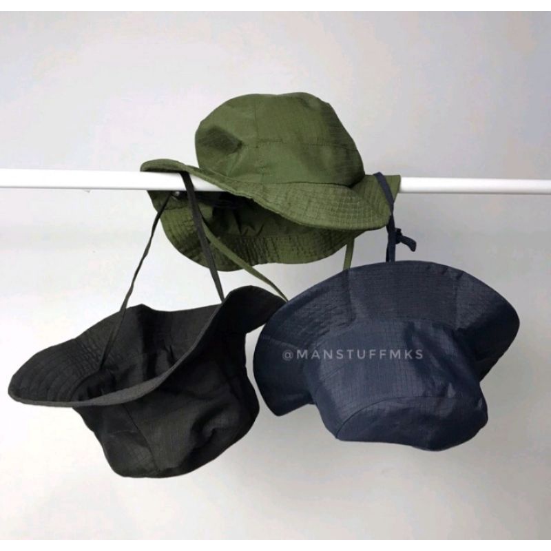 Jual topi polos pria dan wanita kekinian model rimba bucket | Shopee ...