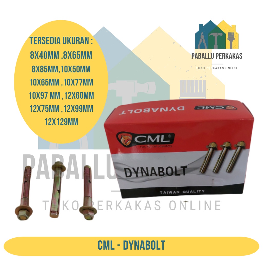 Jual Dynabolt CML / Dinabol Camel / Baut Beton Tembok Dynabolt Dinabol ...