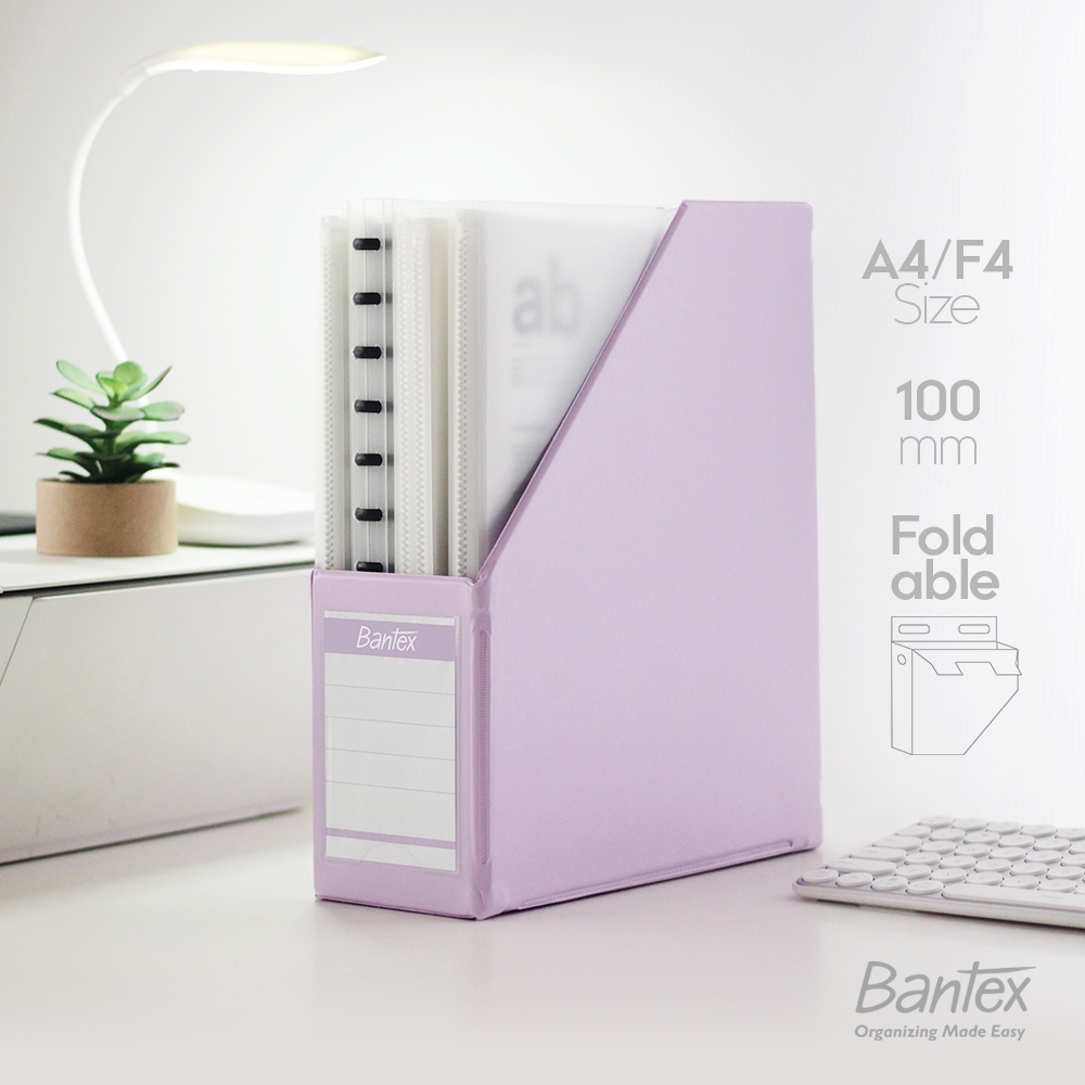 Jual Bantex Box File / Magazine File A4 F4 Folio 100 mm Light Lilac ...