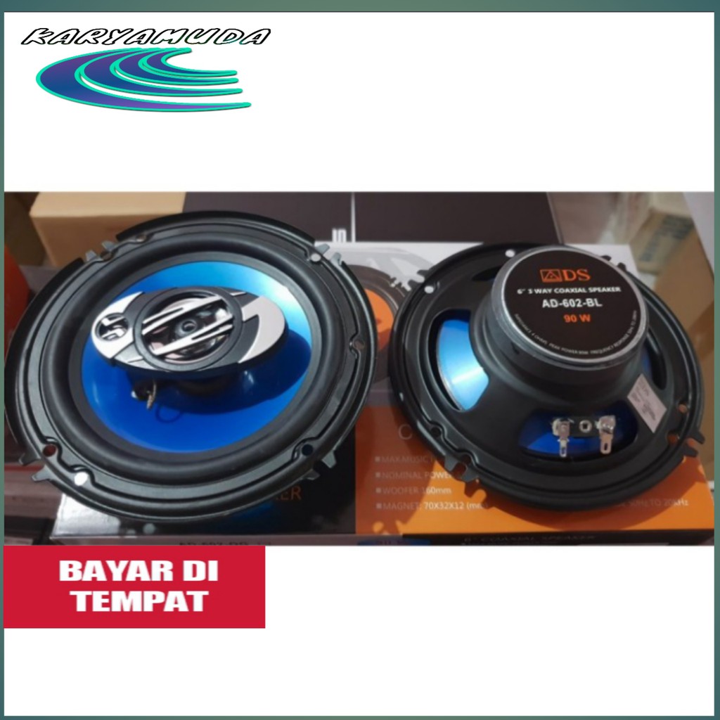 Jual SPEAKER COAXIAL PINTU MOBIL 6 INCH ADS AD602 SPEAKER PINTU MOBIL 6 ...