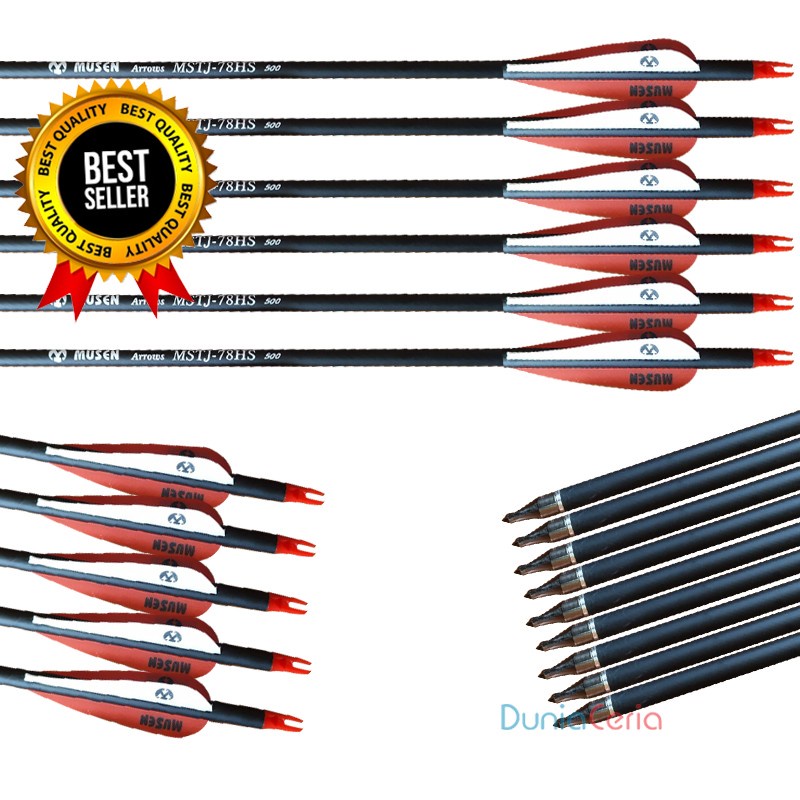 Jual Arrow Musen 7.8mm Spine 500 Mix Carbon MSTJ-78HS | Shopee Indonesia