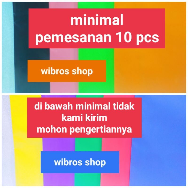 Jual 10 pcs kertas kado polos kertas glossy berwarna | Shopee Indonesia