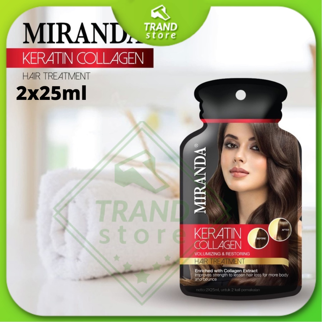 Jual Miranda Keratin Collagen / Protein / Smoothing Spray Shampoo ...