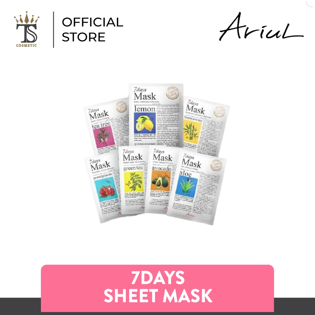 Jual ARIUL 7days Mask Sheet 20g - Ori BPOM | Shopee Indonesia