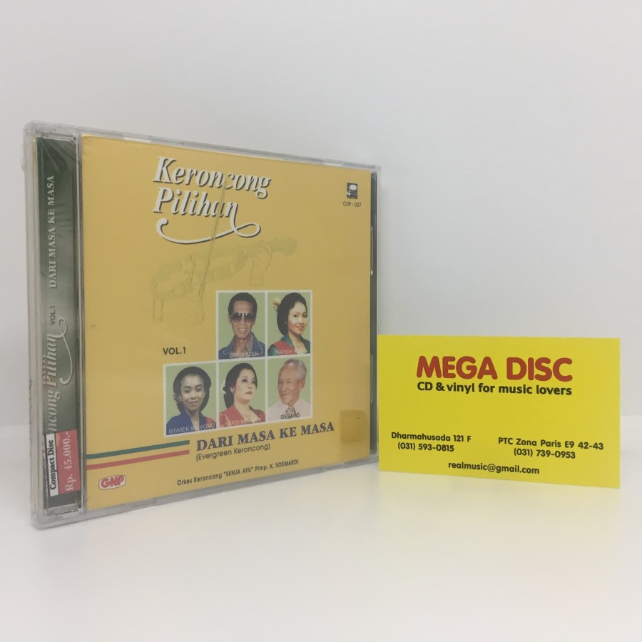 Jual CD Various Artists - Keroncong Pilihan Vol 1: Dari Masa Ke Masa | Shopee Indonesia