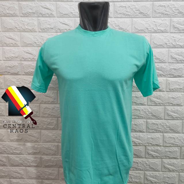 Jual KAOS POLOS / BAJU POLOS BIRU PASTEL Cotton Combed 30s (REACTIVE ...