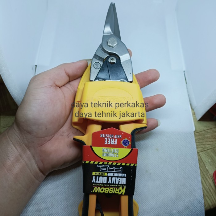 Jual krisbow gunting baja ringan lurus - aviation snip straight krisbow ...