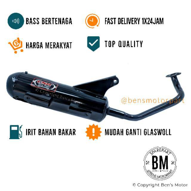 Jual Knalpot Racing CSR Honda Beat Street / All New Honda Beat ...