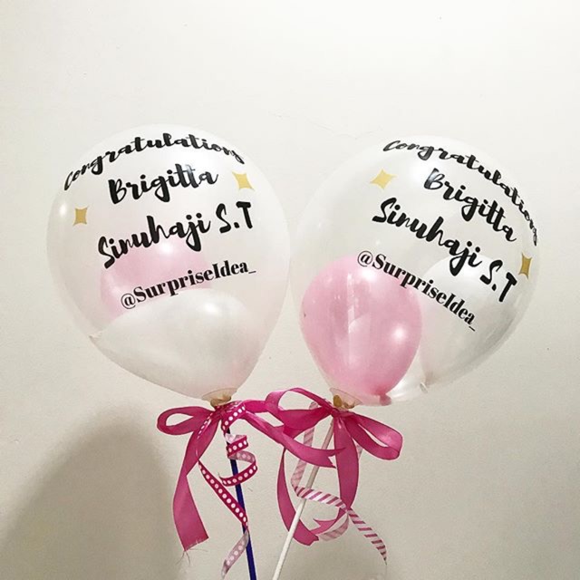 Jual Custom balloon stick/ balon custom | Shopee Indonesia