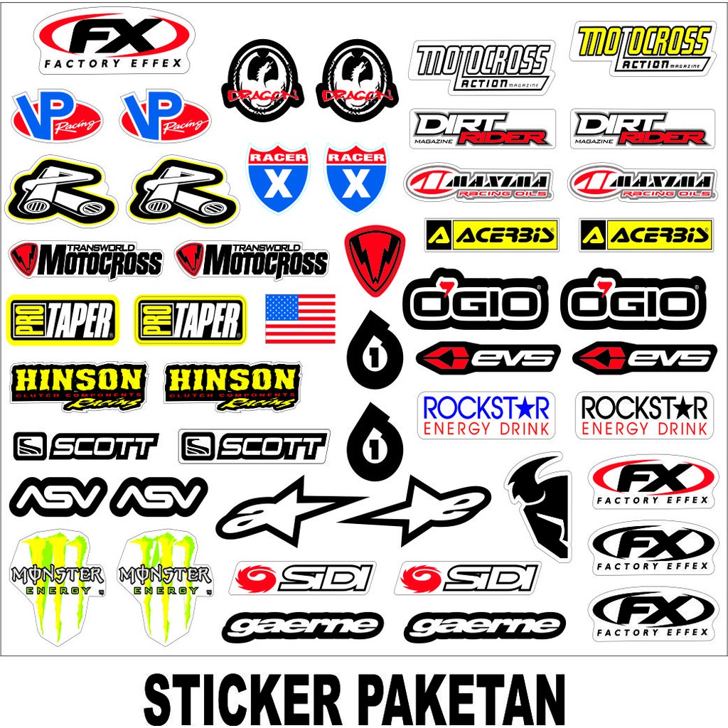 Jual STICKER RACING ALL STICKER THAILOOK CUSTOM MEREK | Shopee Indonesia