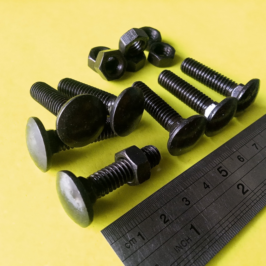 Jual BAUT MUR CB 5/16 x 1 1/4" INCHI / BAUT M8 PANJANG 3CM / BAUT 13 KUNCI 13 HITAM BAUT PAYUNG ...