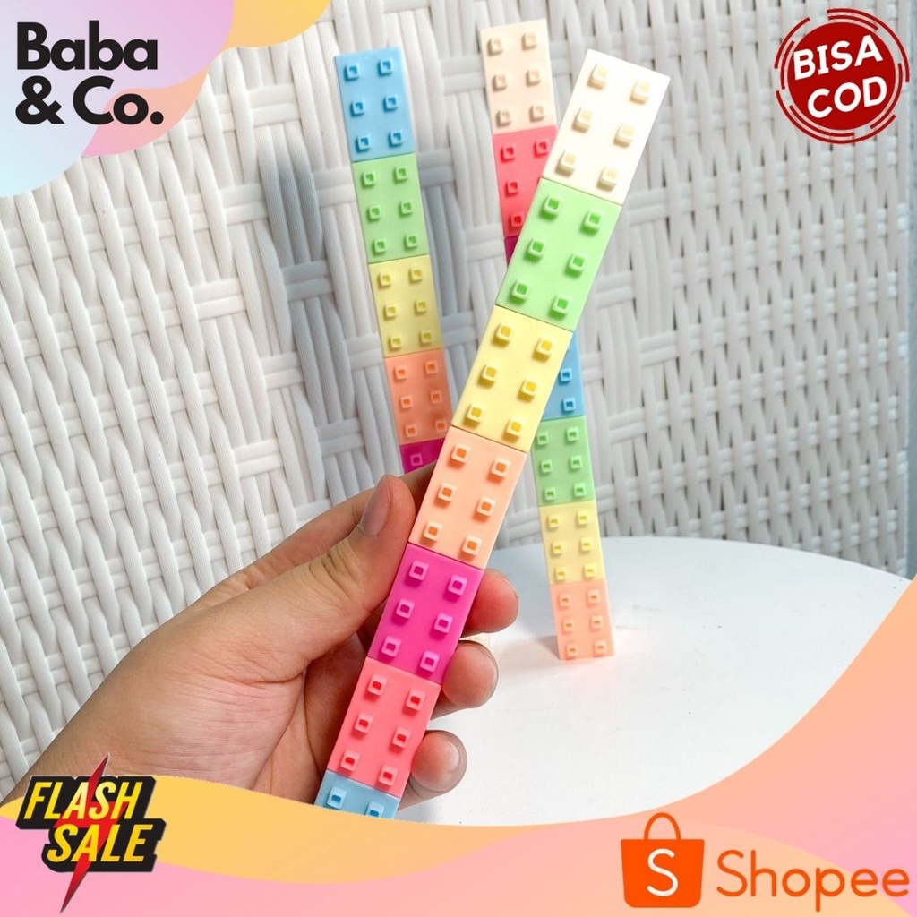 Jual STABILO MARKER HIGHLIGHTER SUSUN BENTUK LEGO LUCU CUTE 1 SET 5 ...