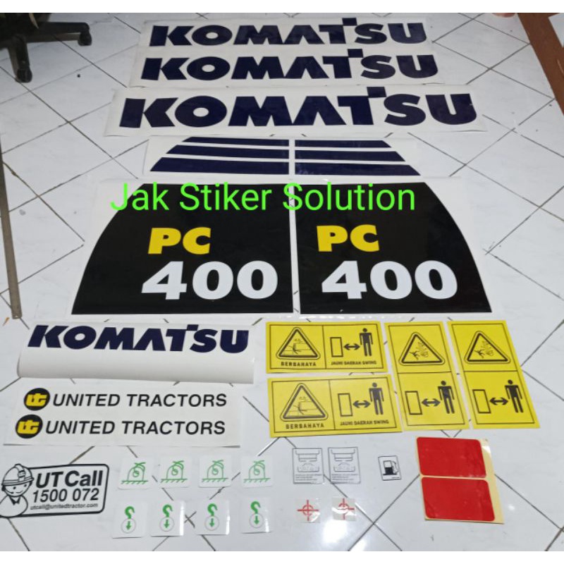 Jual Stiker Excavator Komatsu PC400-8 Sticker Alat Berat | Shopee Indonesia