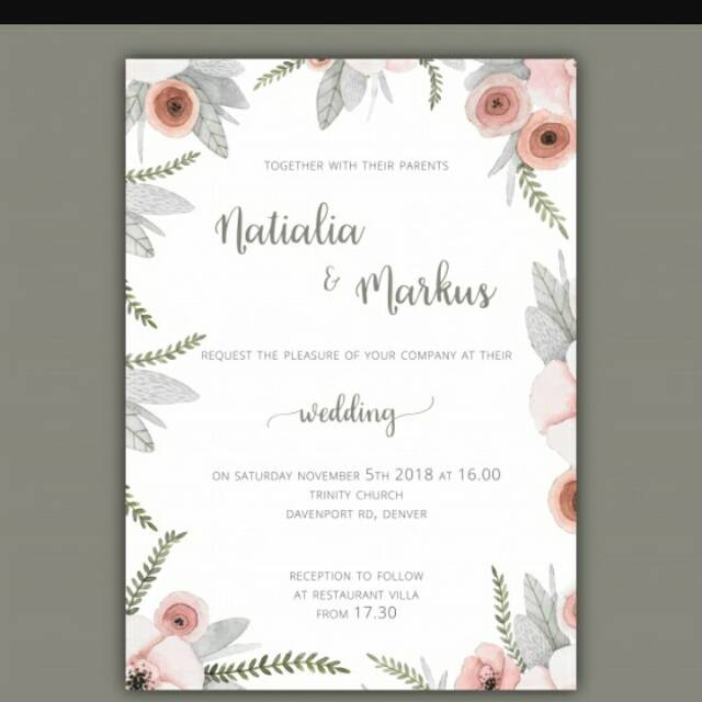 Jual Invitation card/kartu undangan | Shopee Indonesia