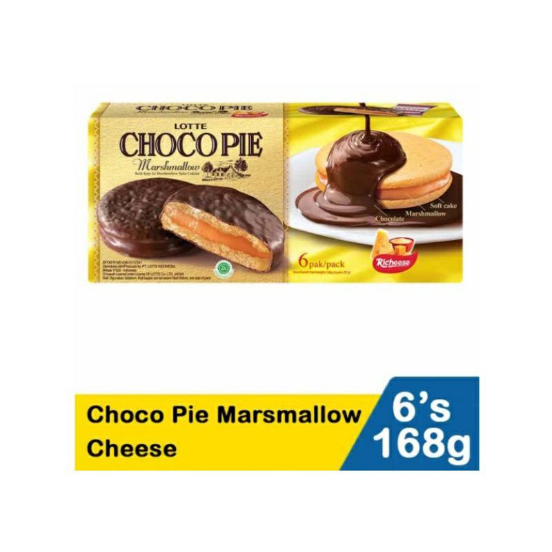 Jual LOTTE CHOCOPIE 168gr / CHEESE 6P. | Shopee Indonesia