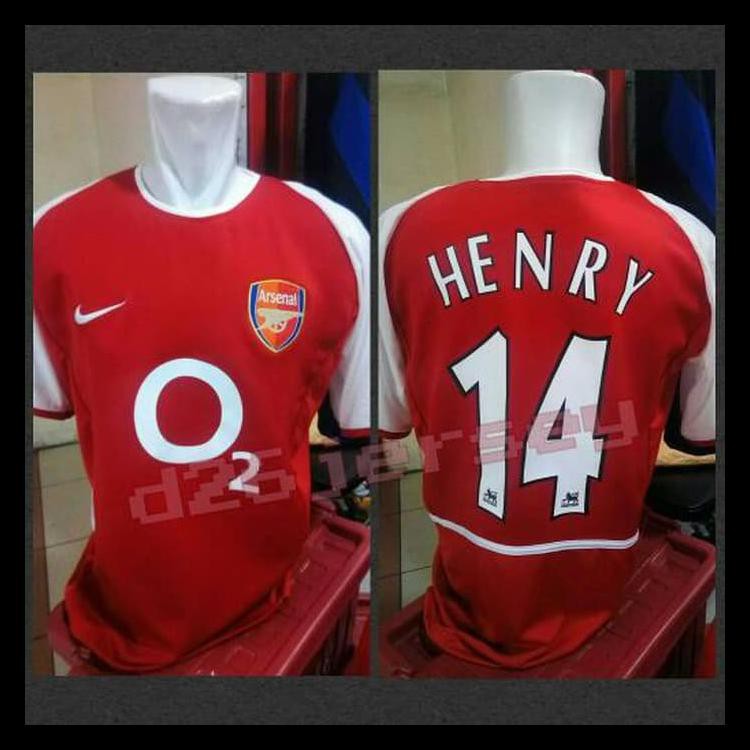 Jual Hot List Jersey Retro Arsenal Home 2003/2004 (Unbeaten) + Cetak ...