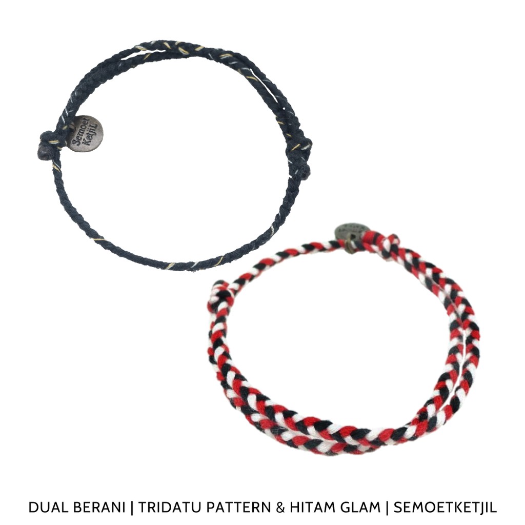 Jual Dual Berani Hitam Glam & Tridatu pattern ISI DUA (2) Polosan ...