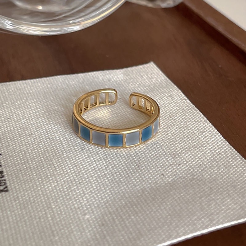 Jual Cincin Jessenia Ring Adjustable Cincin Fashion Trend Baru Cincin unik Bentuk Geometri Bahan ...