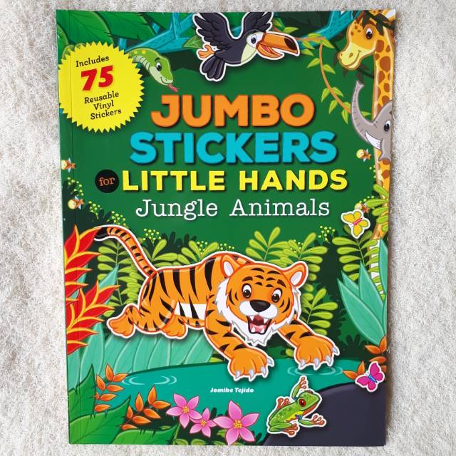 Jual Jumbo Sticker Little Hand Jungle Animals | Shopee Indonesia