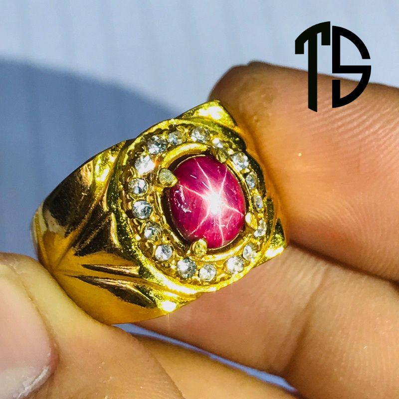 Jual BATU PERMATA RUBY STAR CORUNDUM | Shopee Indonesia