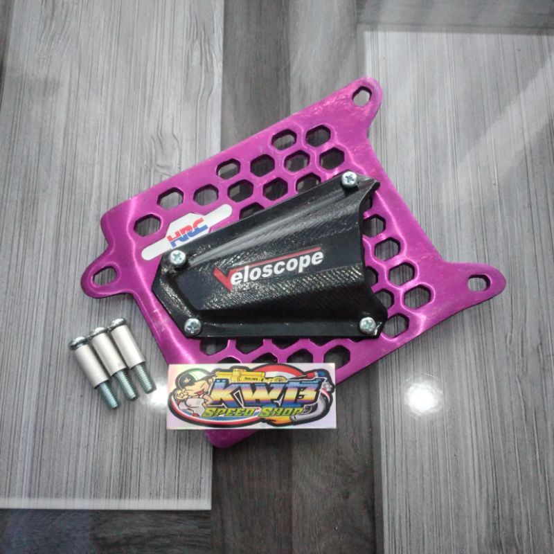Jual Cover radiator hrc vario 110 cnc vario karbu airscope almunium ...