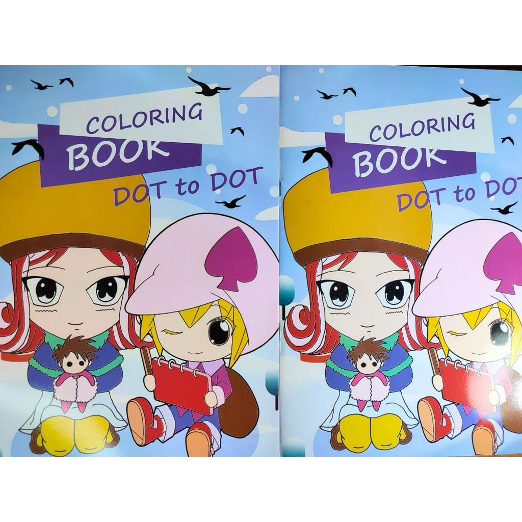 Jual BUKU MEWARNAI/COLORING BOOK DOT TO DOT | Shopee Indonesia