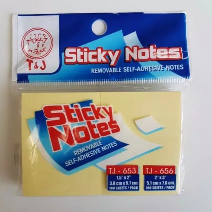 Jual T&J Labels Sticky Notes TJ - 653 | Shopee Indonesia