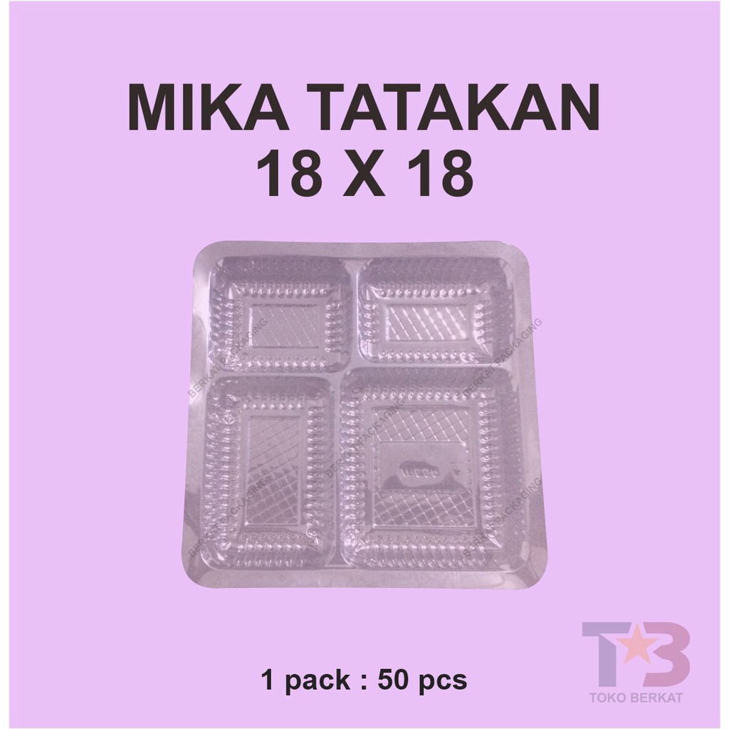 Jual MIKA T 18 dan 20 TATAKAN BOX isi 50 pcs/Plastik Samir Alas Lauk ...