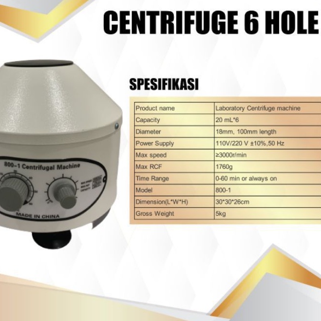 Jual mesin prp 6 hole / alat Contrifuge 6 hole / dermatology | Shopee ...