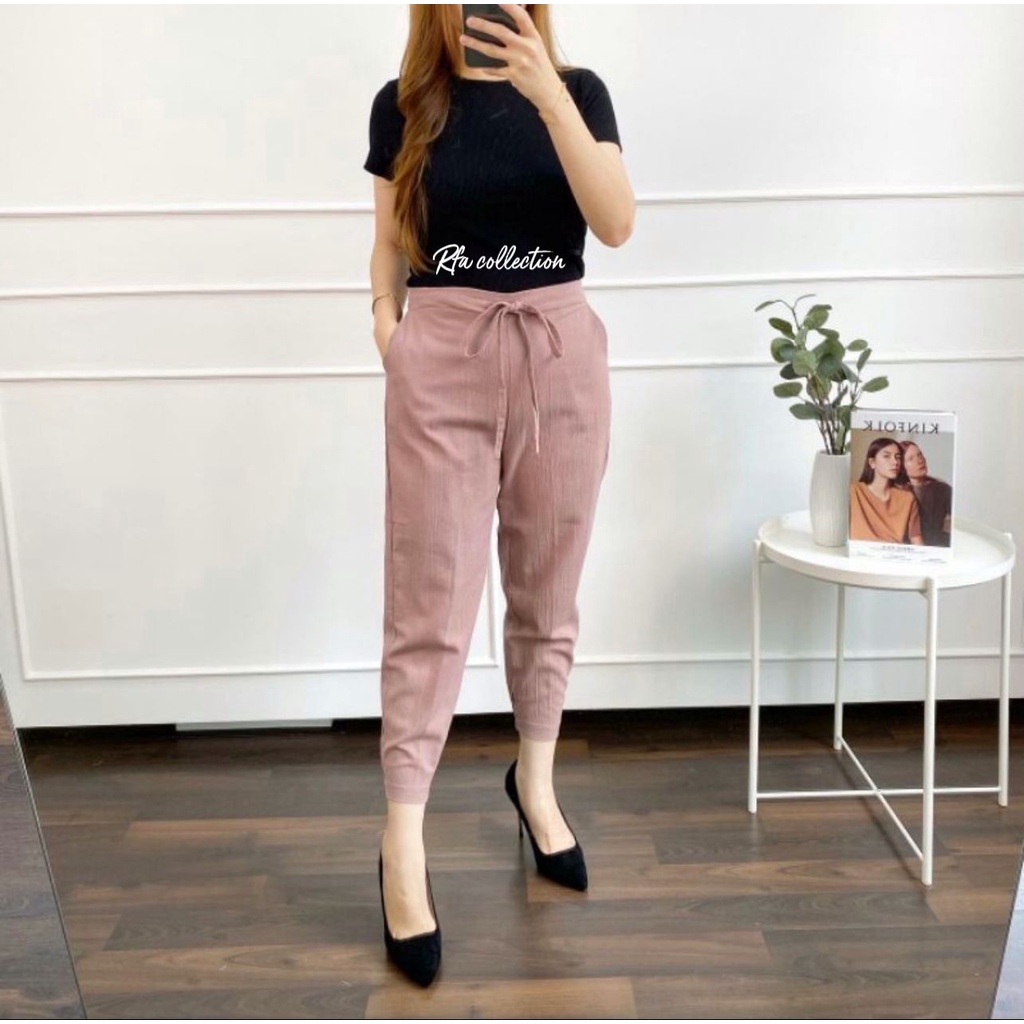 Jual Milen Pants / Binesha Pants / Nami Pants / Kulot Jogger Basic | Shopee Indonesia