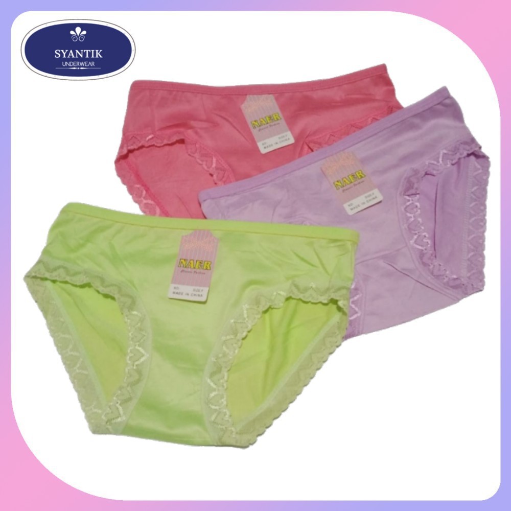 Jual 3 PCS CD KANCUT CANGCUT CELANA DALAM WANITA REMAJA SD-SMP TERLARIS ...