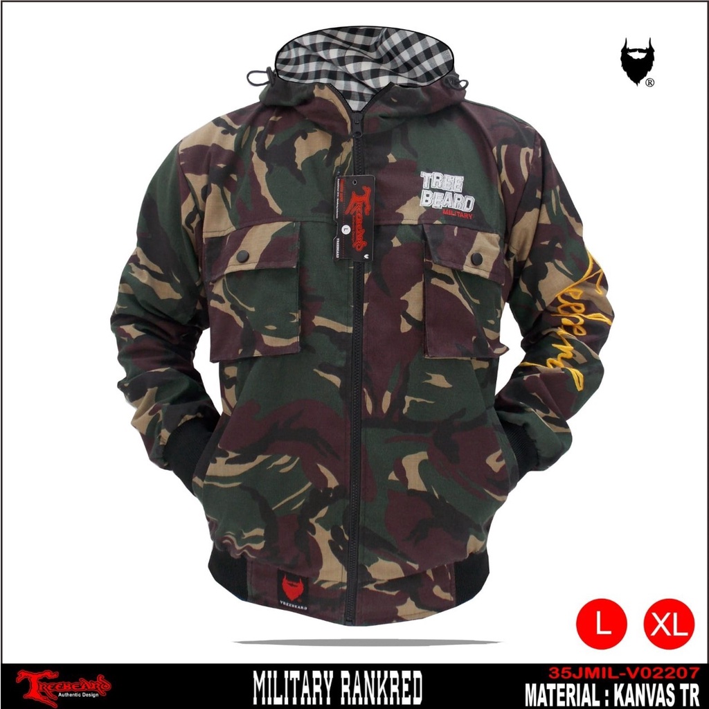 Jual Jaket Bomber Pria Military | Jaket Army/Tentara Material Canvas TR ...