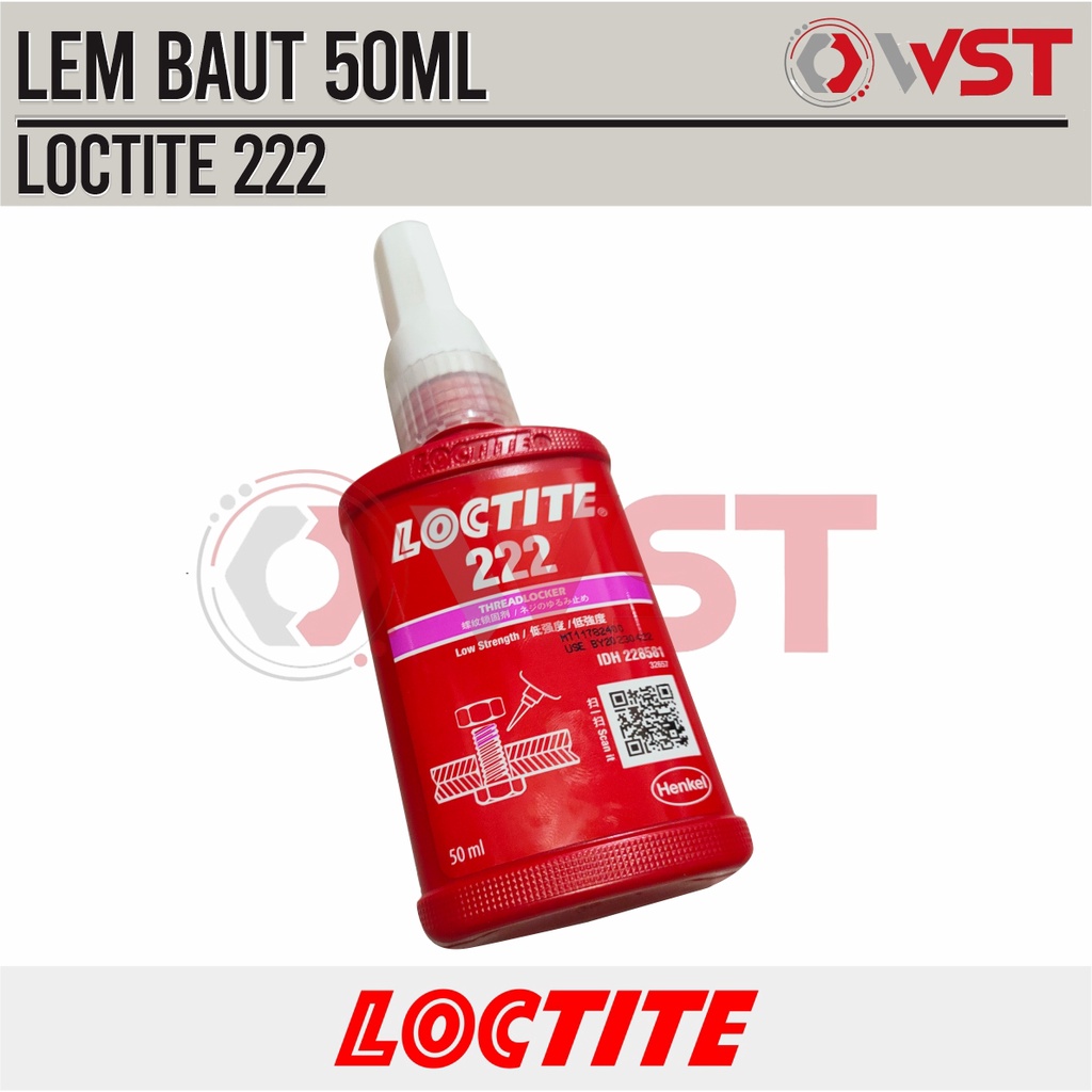 Jual Lem Baut Loctite 222 Threadlocker 50ml | Shopee Indonesia
