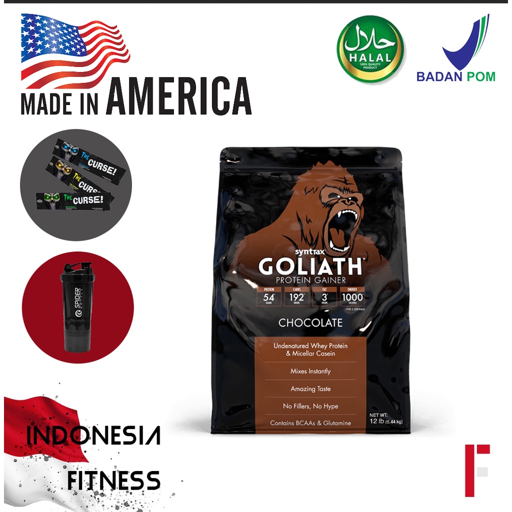 Jual Syntrax Goliath ( Weight Gainer ) 12lbs | Shopee Indonesia