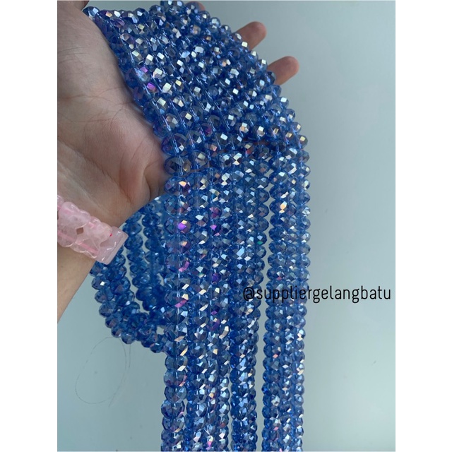 Jual Crystal Ceko 12mm BIRU UNGU KUARSA kuarsa kristal blue purple ...