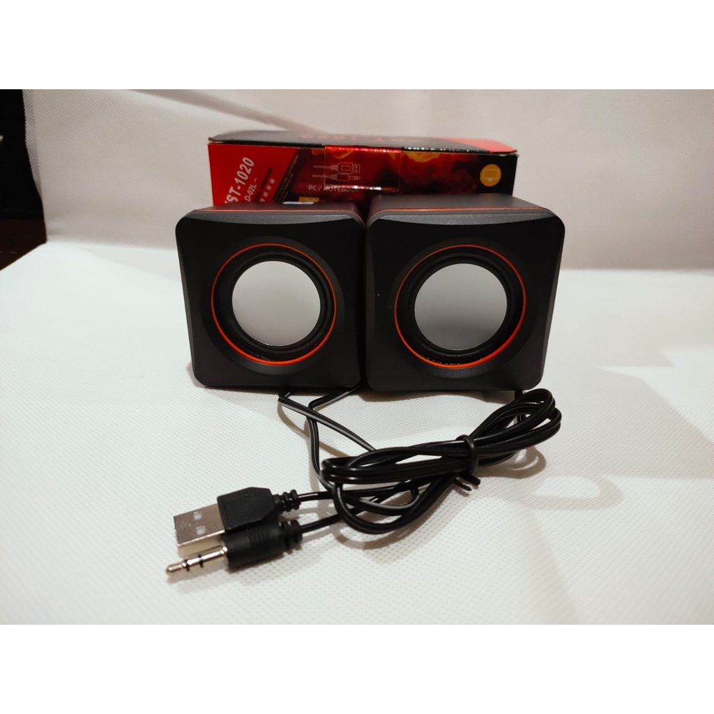 Jual Speaker Mini Portable USB Square K300 (Warna merah hitam ) Sale ...