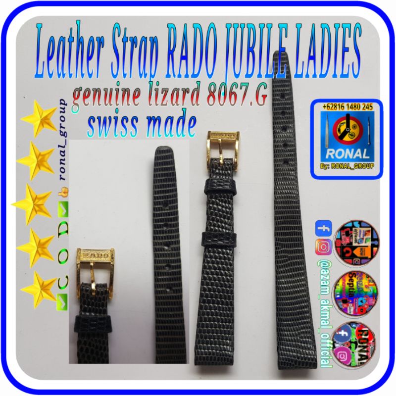 Jual TALI JAM RADO JUBILE LADIES MODEL LURUS Logo RADO ORIGINAL SWISS ...
