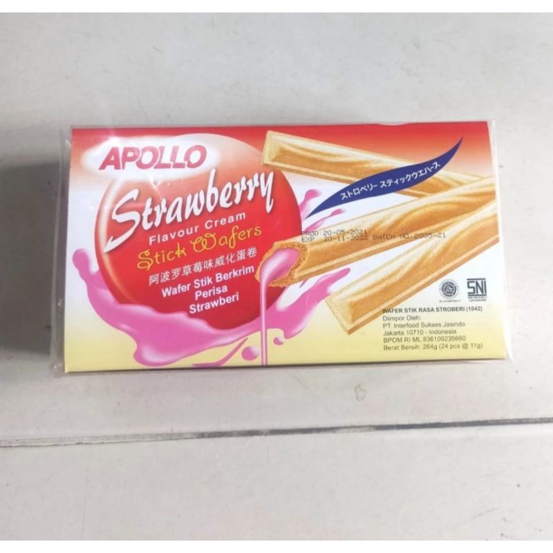 Jual Apollo Wafer Stick All Variant 264g / Apollo Biskuit Wafer Bar All ...