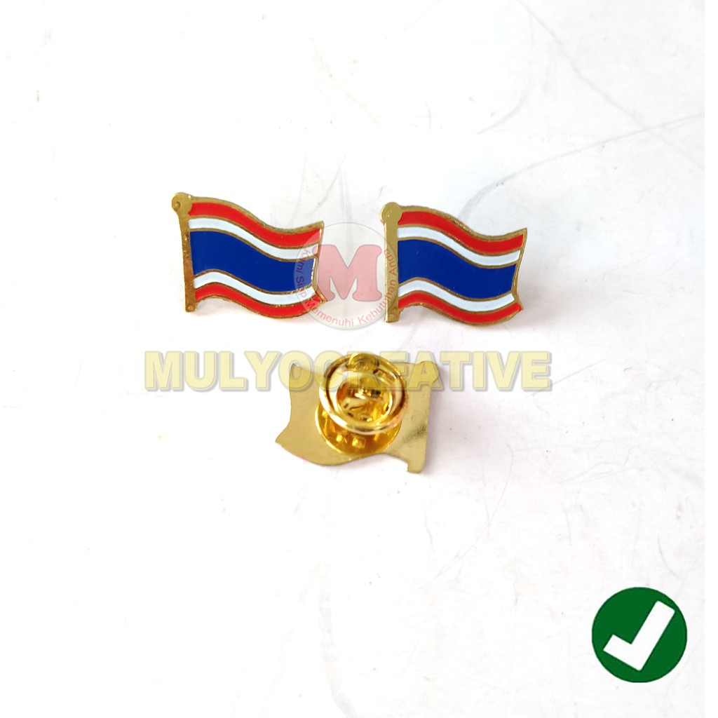 Jual Pin Bendera Negara Thailand Pin Bros Bendera Thailand Flag Pin ...