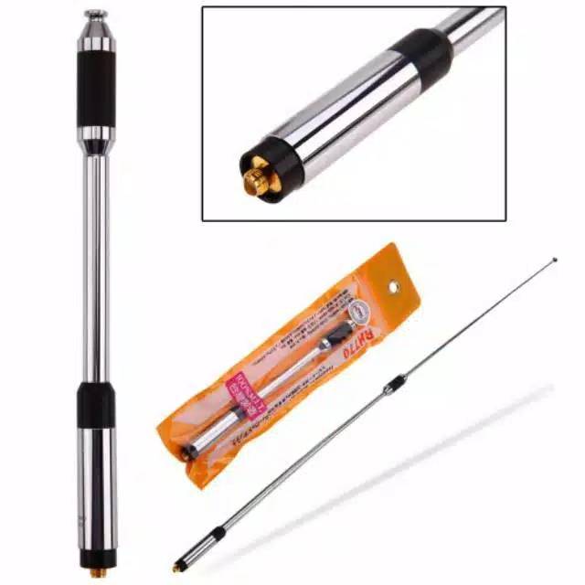 Jual Antena HT panjang tarik antena HT tebaik .conektor female dualband | Shopee Indonesia