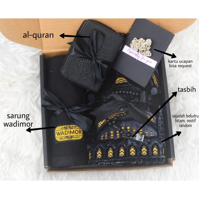 Jual Hampers kado seserahan gift box sarung sajadah cowok pria murah ...