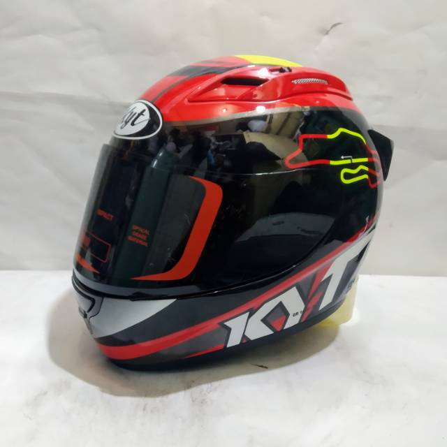 Jual KACA HELM KYT RC 7 R10 K2 rider FLAT | Shopee Indonesia