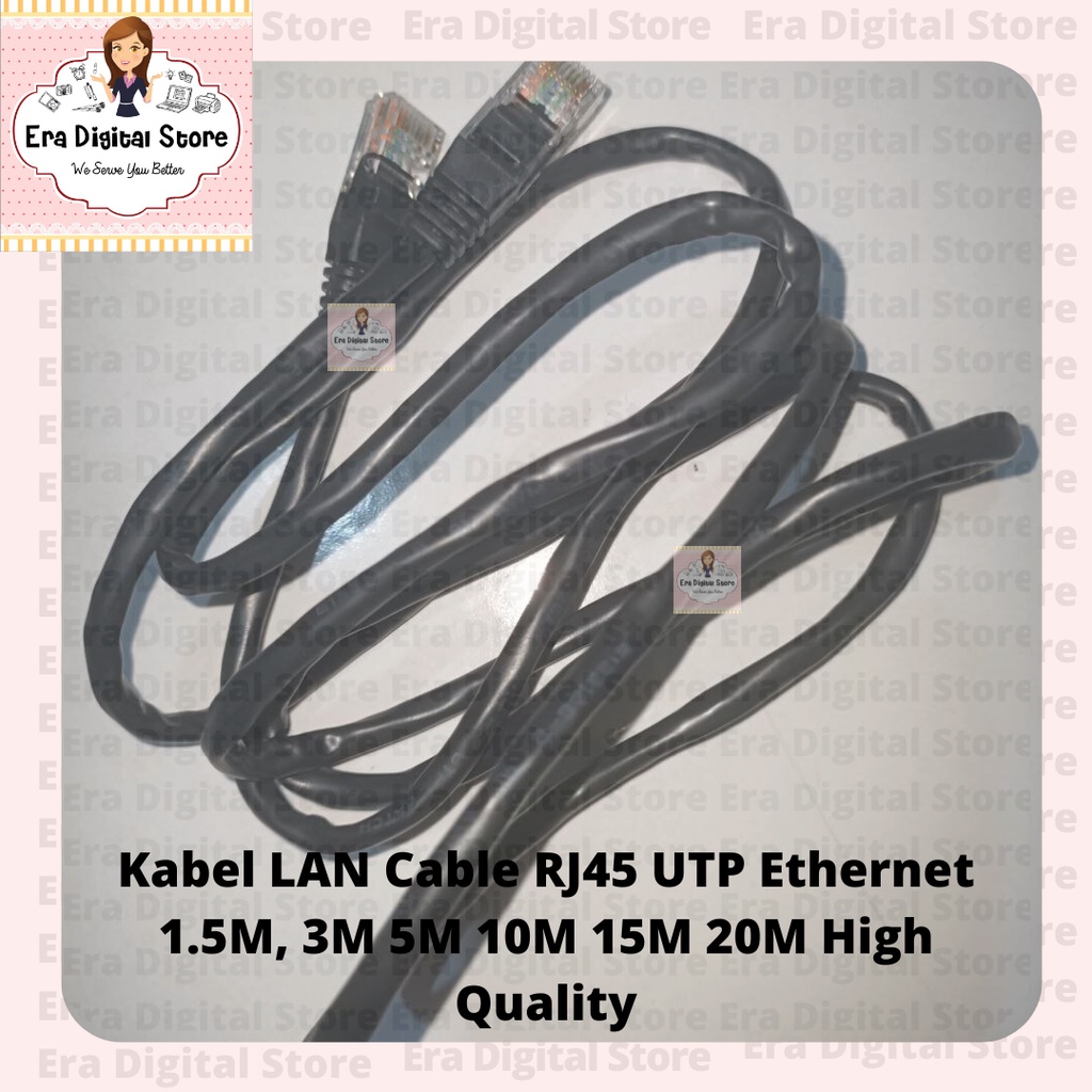 Jual Kabel LAN Local Area Network Cable RJ45 3m 5m 10m 15m 20m | Shopee ...