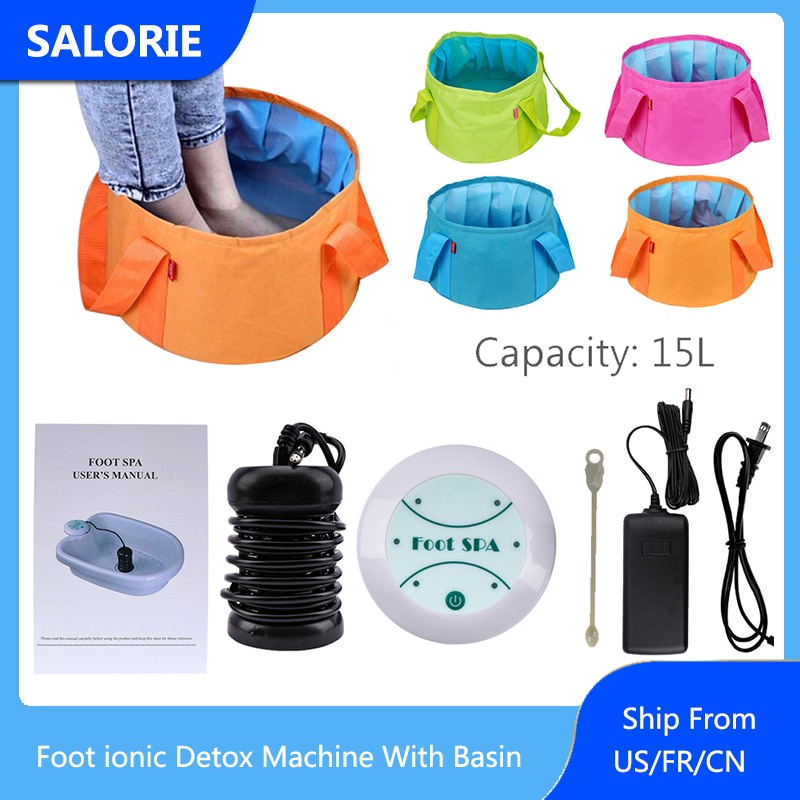 Jual PREORDER ionic Detox Foot Massage Machine Ion Cleanse Ionic Foot ...