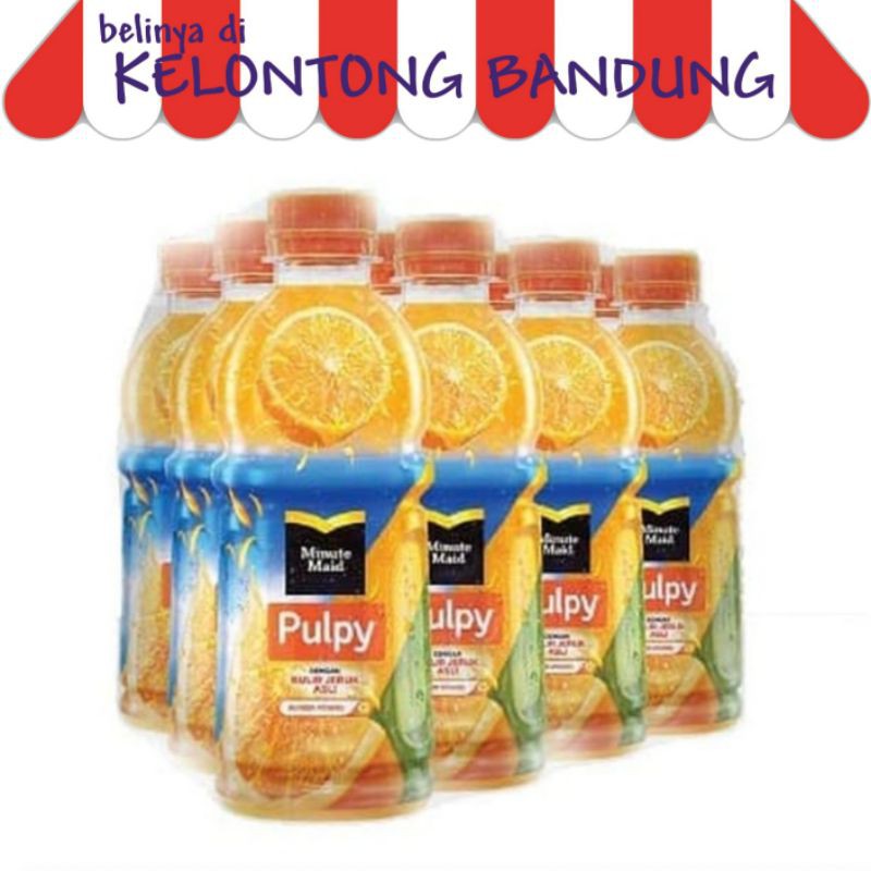 Jual Pulpy Orange 300 ml Minute Maid Minuman Jeruk Botol pack dus box ...