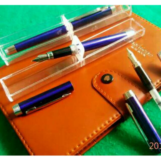 Jual Fountain Pen iridium Point Germany A-8 BLUE. NIB Medium .Pena ...