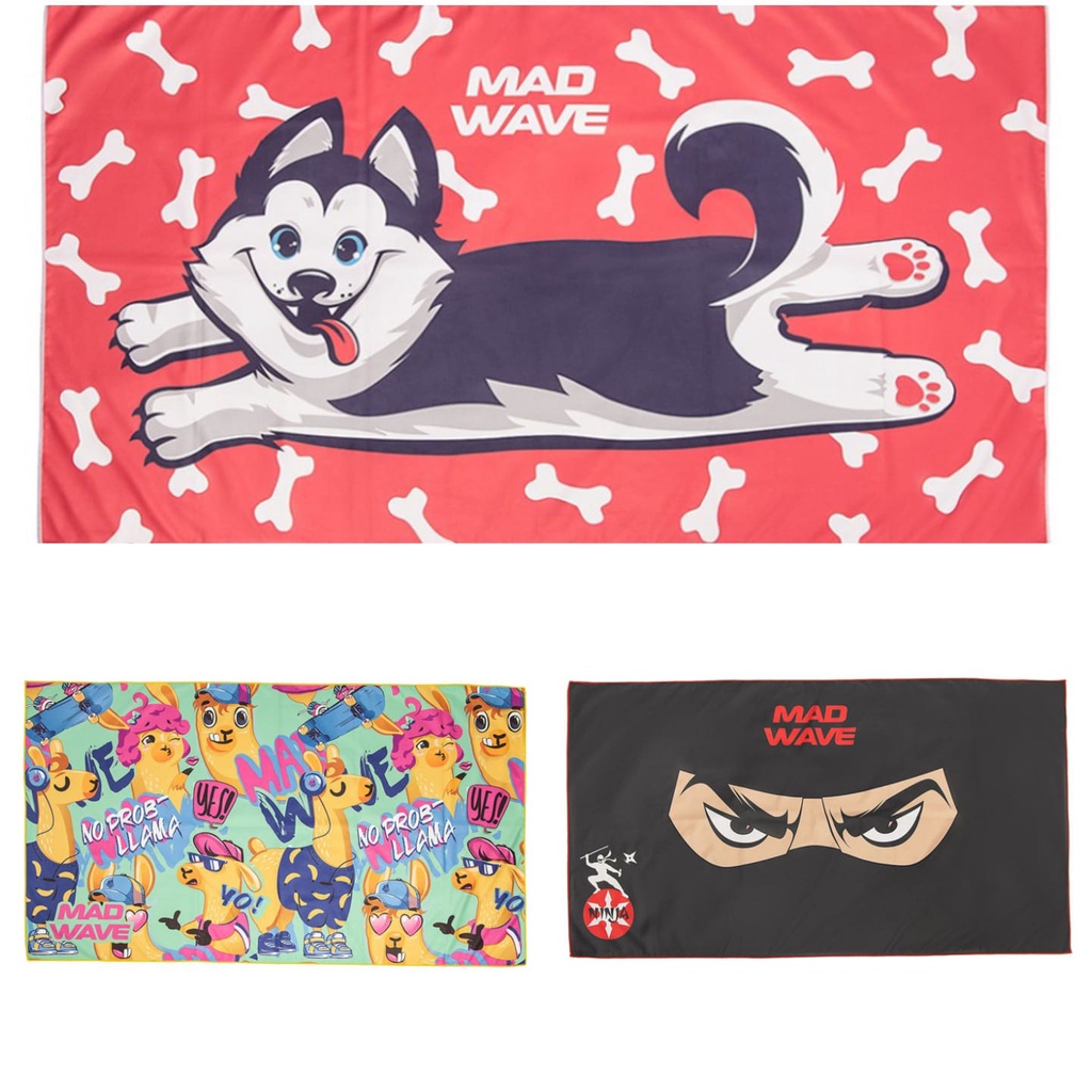 Jual Handuk Renang Microfiber Original Mad Wave Motif Gambar ( Towel ...